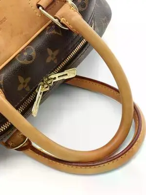 LOUIS VUITTON 2007 Deauville Bowling Vanity Monogram Handbag - Brown