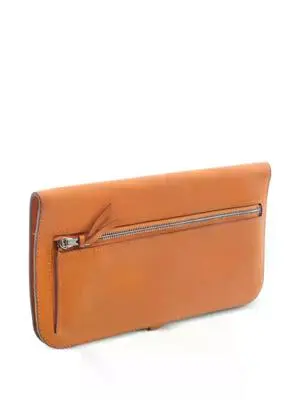 Hermès 2019 Dogon Bi-fold Long Leather Wallet - Orange