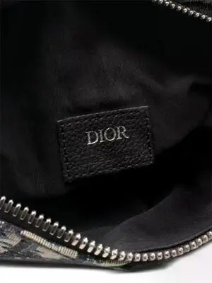 Dior 2010s Saddle Oblique-jacquard Messenger Bag