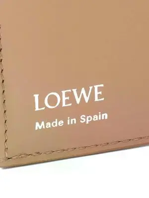 Loewe 2020´pebble Small Vertical Trifold Wallet - Brown