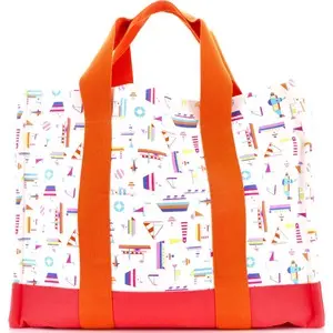 Hermès Petit Chartier Printed Toile Large Nappy Bag