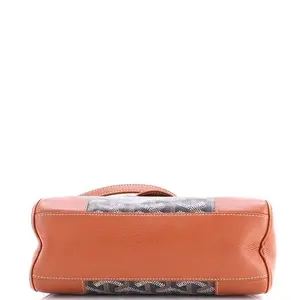 Goyard Saigon Top Handle Bag Coated Canvas With Leather Mini - Brown