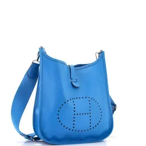 Hermès Evelyne Bag Gen Iii Epsom Pm - Blue