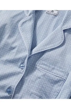 PETITE PLUME Geo Classic Lightweight Pima Cotton Pajamas