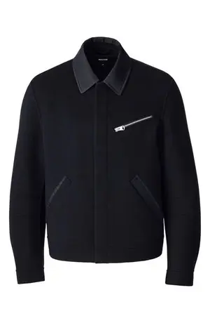 Mackage Hayes Wool Jacket - Navy