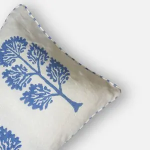 BANYAN & BIRCH Neera Linen Hand-printed Pillow Cover