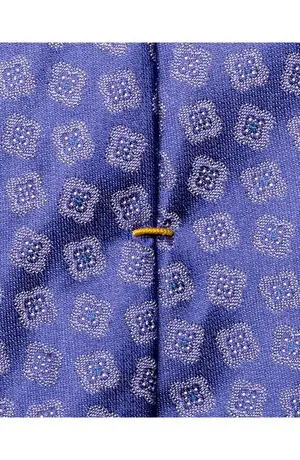 Eton Medallion Silk Neck Tie - Medium Purple