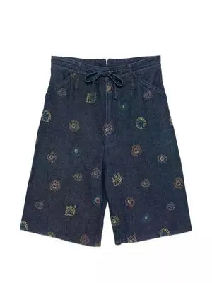 GARÇON BY GARÇON Floral Denim Shorts