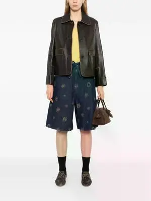 GARÇON BY GARÇON Floral Denim Shorts