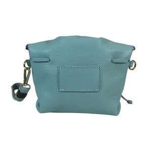 Carlos Falchi Mini Butterfly Leather Bag - Teal