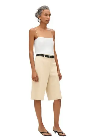 Another Tomorrow Bermuda Pant - Sand