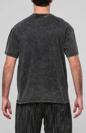 MAUI & SONS Shark Teeth Mineral Wash Cotton Graphic T-shirt