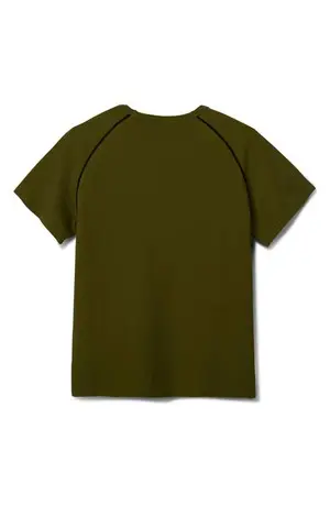 MAUI & SONS Embroidered Logo Raglan Sleeve Cotton T-shirt