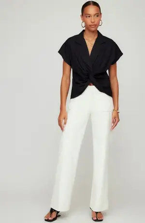 Fifteen Twenty Lilian Twist-front Shirt