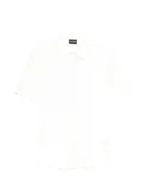 Emporio Armani Logo-embroidered Shirt - Blue