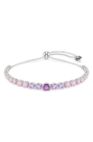 SWAROVSKI Matrix Crystal Slider Bracelet - Silver/multi