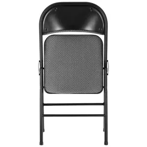 ELAMA 4 Piece Metal Folding Chair With Padded Seats