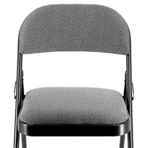 ELAMA 4 Piece Metal Folding Chair With Padded Seats