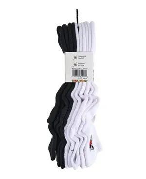 Ed Hardy Flower Heart Print Mid Crew Sock 5-pack - White Multi
