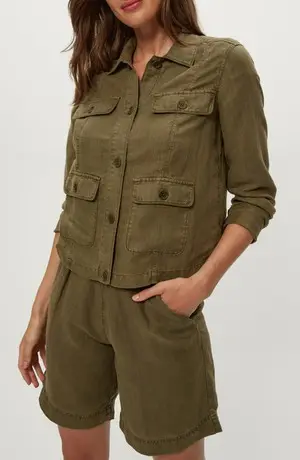 Michael Stars Nash Linen Blend Jacket - Caper
