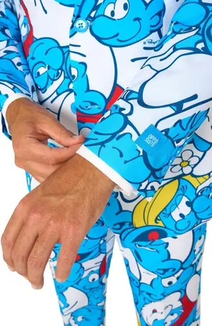 Opposuits X The Smurfs Slim Fit Two-piece Suit & Tie Set