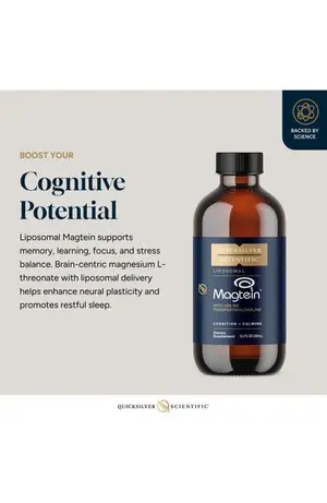 QUICKSILVER SCIENTIFIC Liposomal Magtein Magnesium L-threonate Supplement