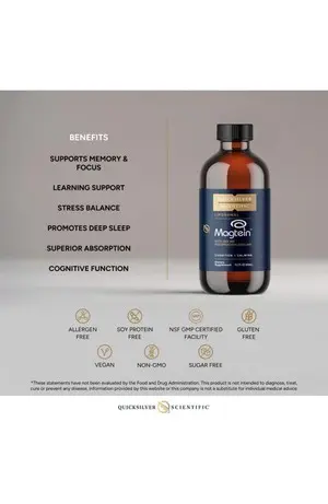QUICKSILVER SCIENTIFIC Liposomal Magtein Magnesium L-threonate Supplement