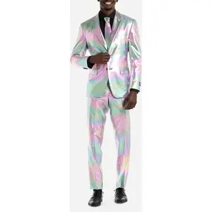 Opposuits Proper Pearly Slim Fit Two-piece Suit & Tie Set