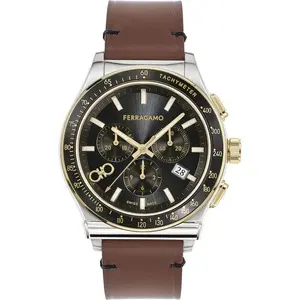 FERRAGAMO 1927 Chronograph Strap Watch - Two Tone
