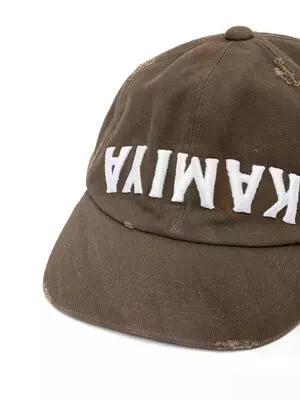 KAMIYA Distressed Cap - Brown
