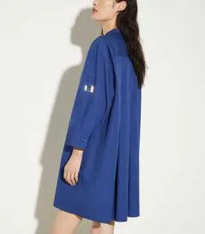 Max & Co. Cotton Mini Shirt Dress - Blue