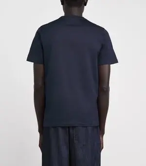 Moncler Cotton Logo T-shirt - Blue