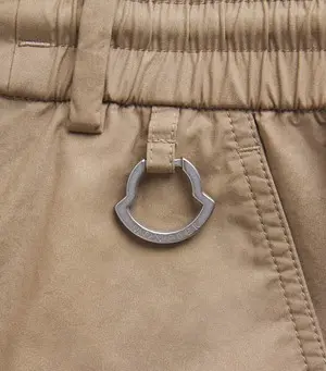 Moncler Cotton Poplin Cargo Shorts - Beige