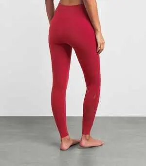 Wolford Net-panel Rose Leggings - Red