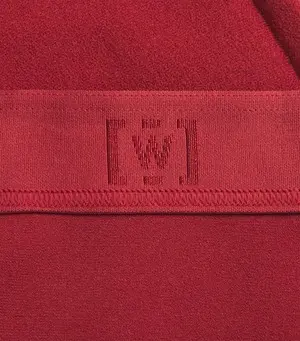 Wolford Net-panel Rose Leggings - Red