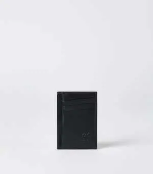 Brunello Cucinelli Leather Card Holder - Black