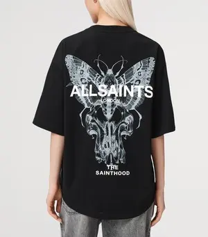 ALLSAINTS Organic Cotton Halis Amelie T-shirt - Black