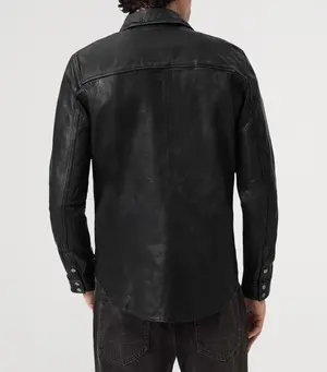 ALLSAINTS Leather Irwin Shirt