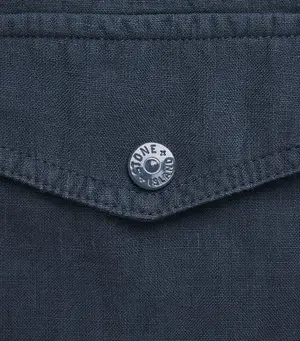 Stone Island Linen-blend Ghost Coach Jacket - Blue