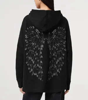 ALLSAINTS Organic Cotton Pin-detail Etienne Hoodie
