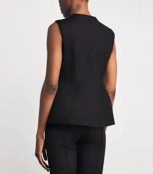 Sandro Cotton-blend Peplum Waistcoat