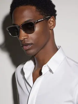Dior Diortag Su' Transparent Geometric Acetate Sunglasses