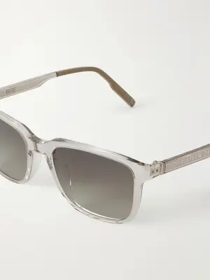 Dior Diortag Su' Transparent Geometric Acetate Sunglasses