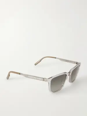 Dior Diortag Su' Transparent Geometric Acetate Sunglasses