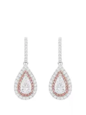 HYT JEWELRY Drop Diamond Earrings - Silver