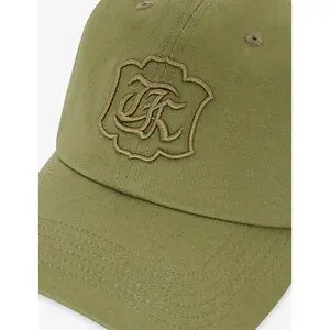 The Kooples Logo-embroidered Cotton Baseball Cap - Grenade