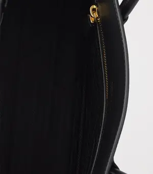 Prada Leather Top-handle Tote - Black