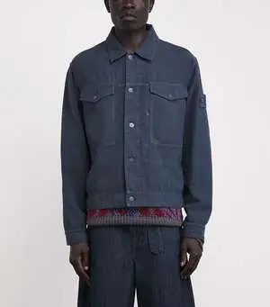 Stone Island Linen-blend Ghost Coach Jacket