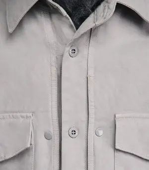 Stone Island Canvas Ghost Overshirt - Grey