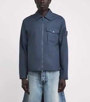 Stone Island Cotton Canvas Ghost Overshirt